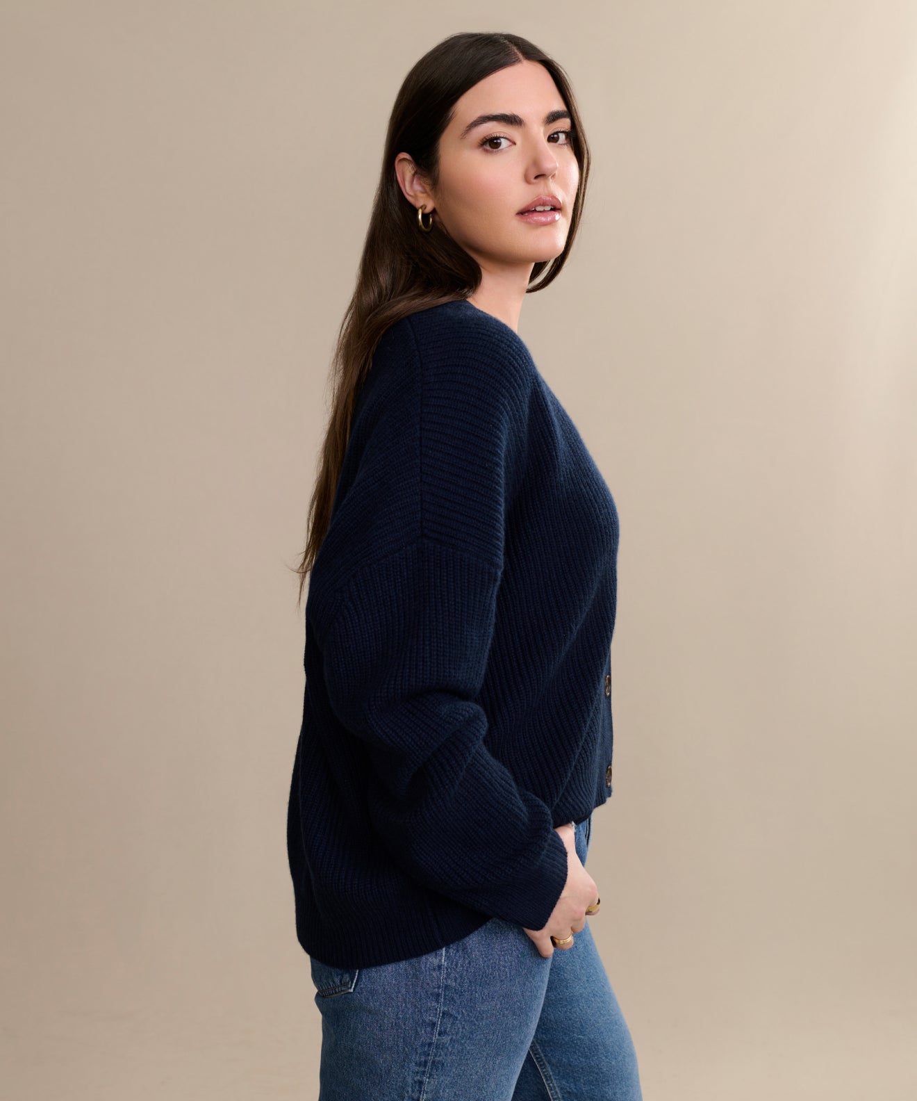 Cropped Cashmere Cocoon Cardigan | Jenni Kayne