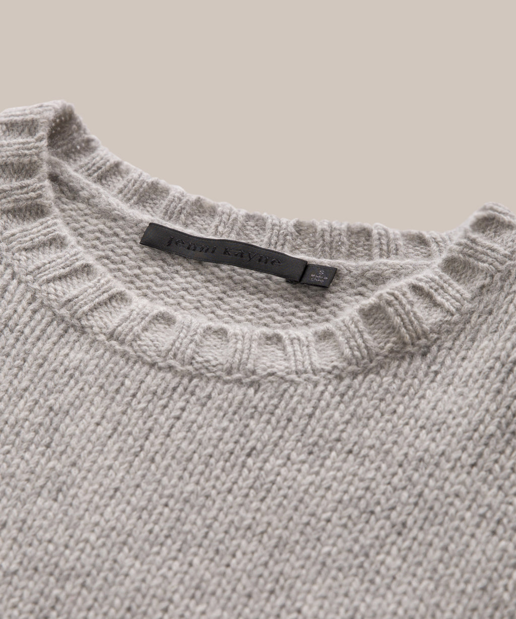 Women's Cashmere Amelia Crewneck Grey | Jenni Kayne