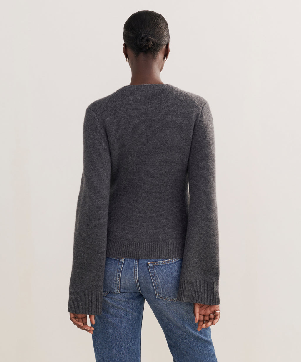 Women's Cooper Cardigan Dark Grey | Jenni Kayne