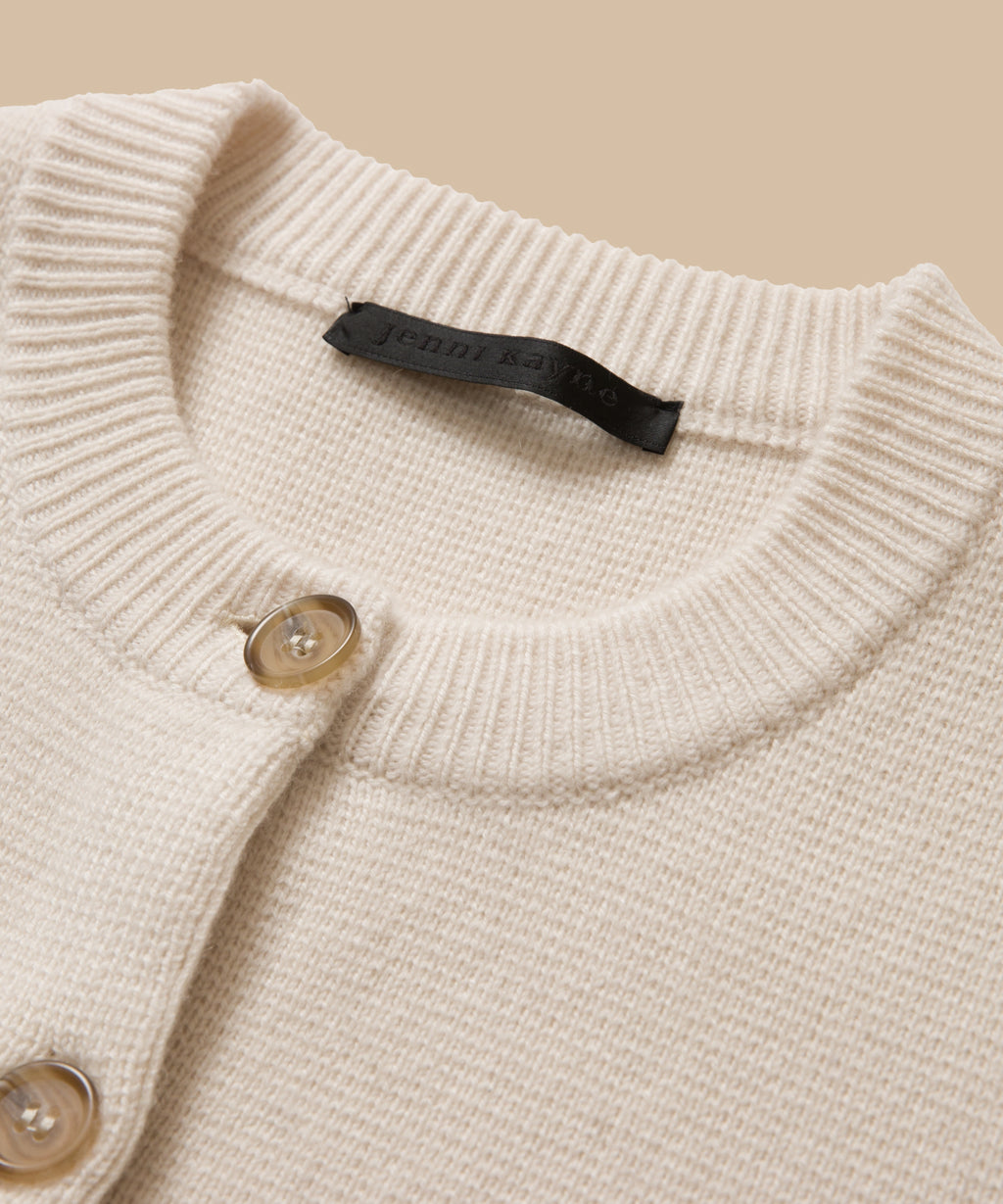 Women's Cooper Cardigan Warm Ivory | Jenni Kayne