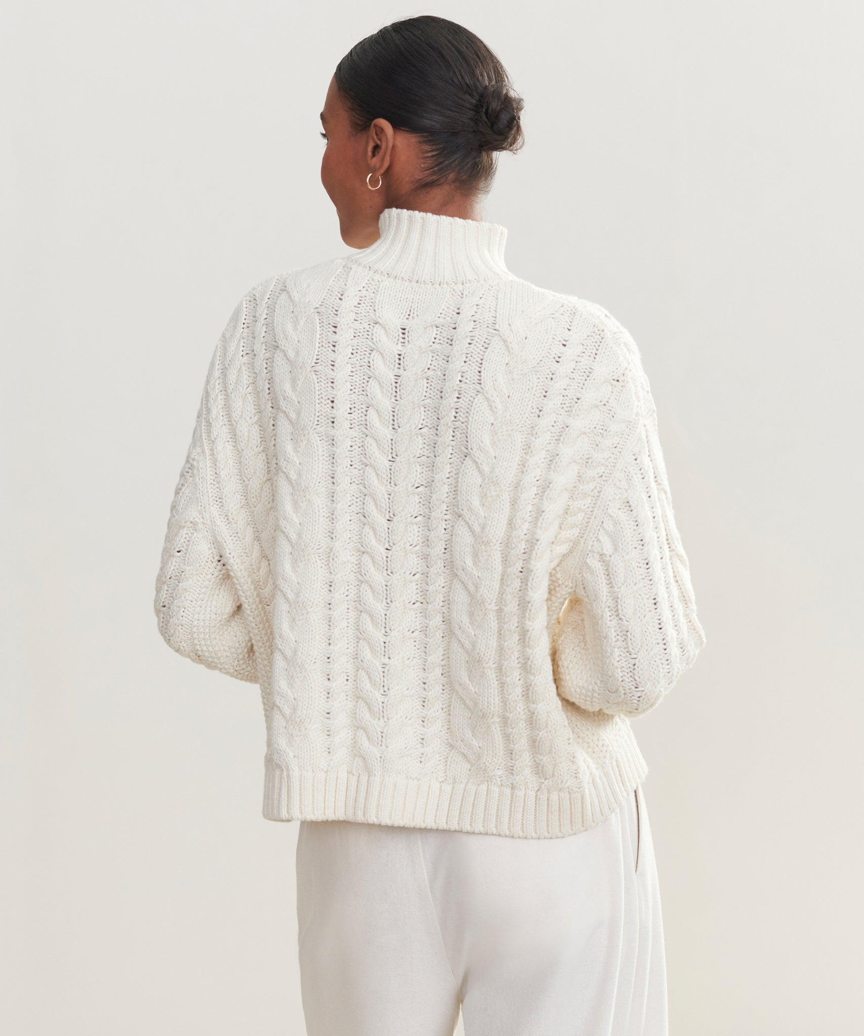 Cotton Cable Half Zip – Jenni Kayne
