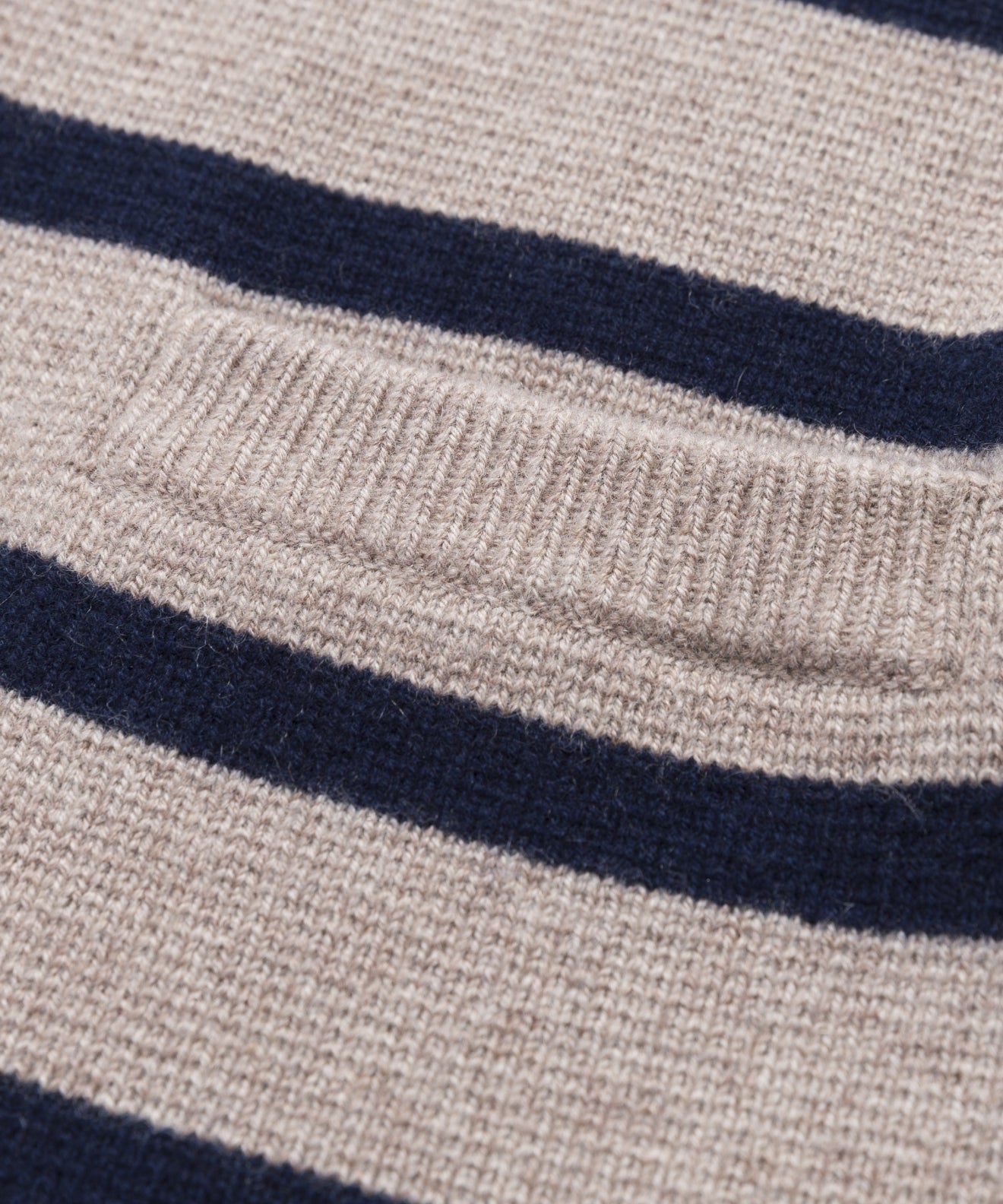 Women's Cooper Cardigan Taupe/Navy Stripe | Jenni Kayne