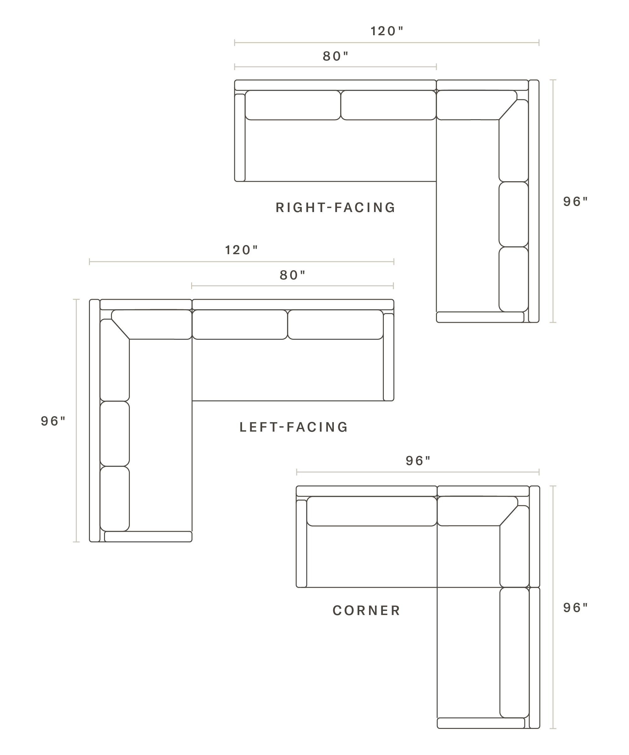 Sectional Sofa Dimensions