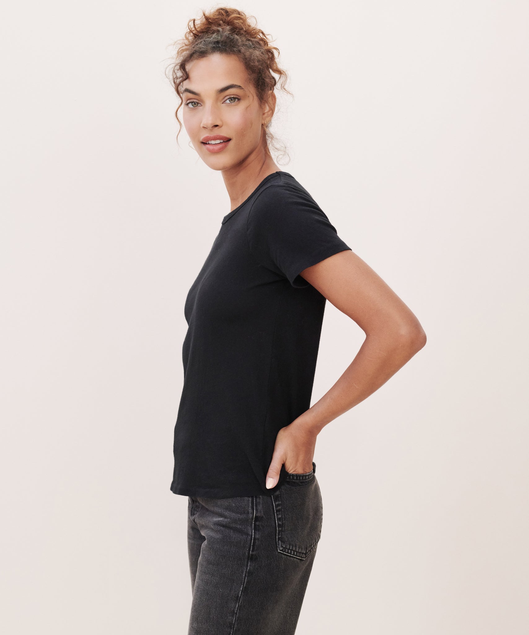 Cotton Slim Tee – Jenni Kayne