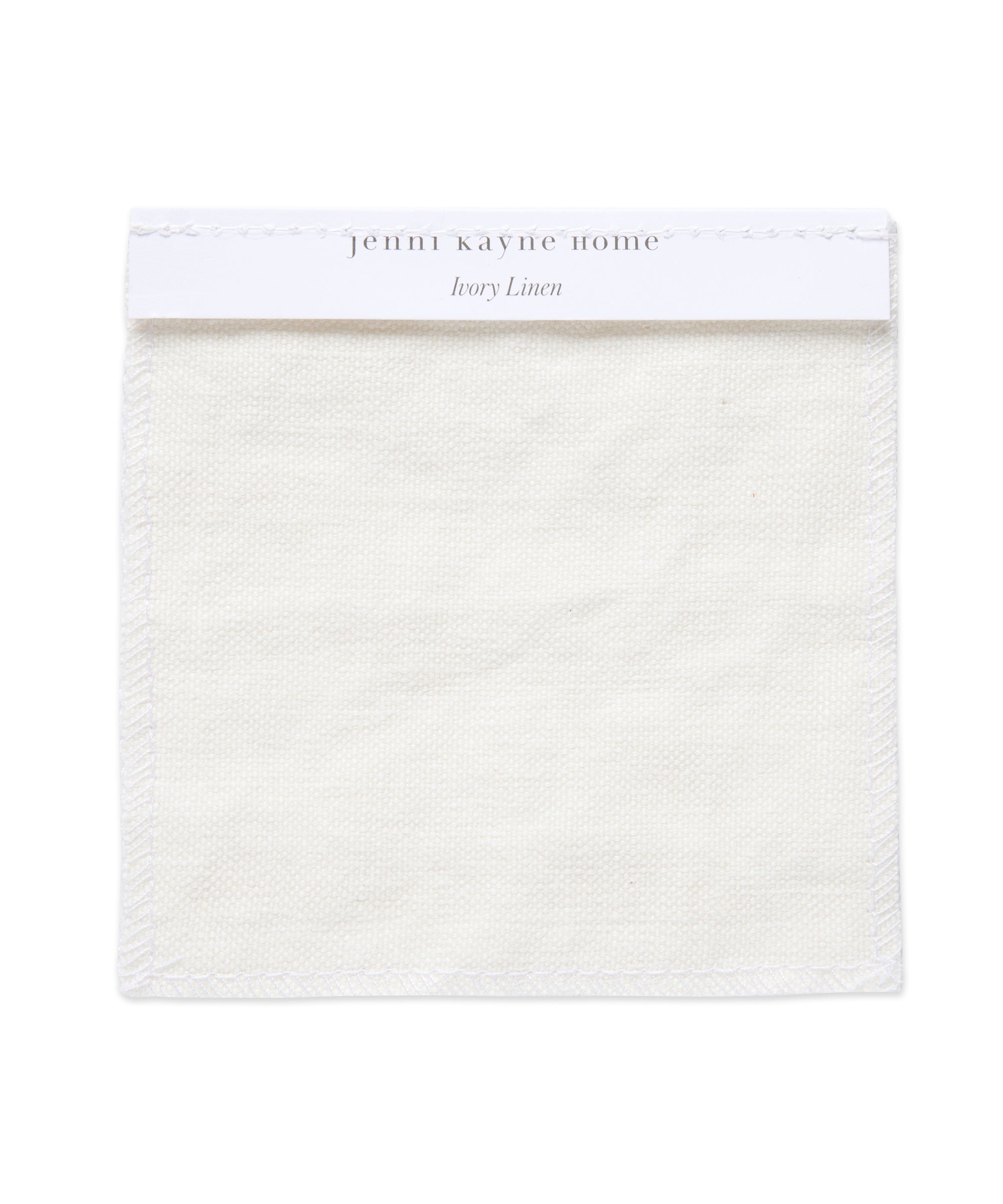 Fabric Swatch Ivory Linen | Jenni Kayne